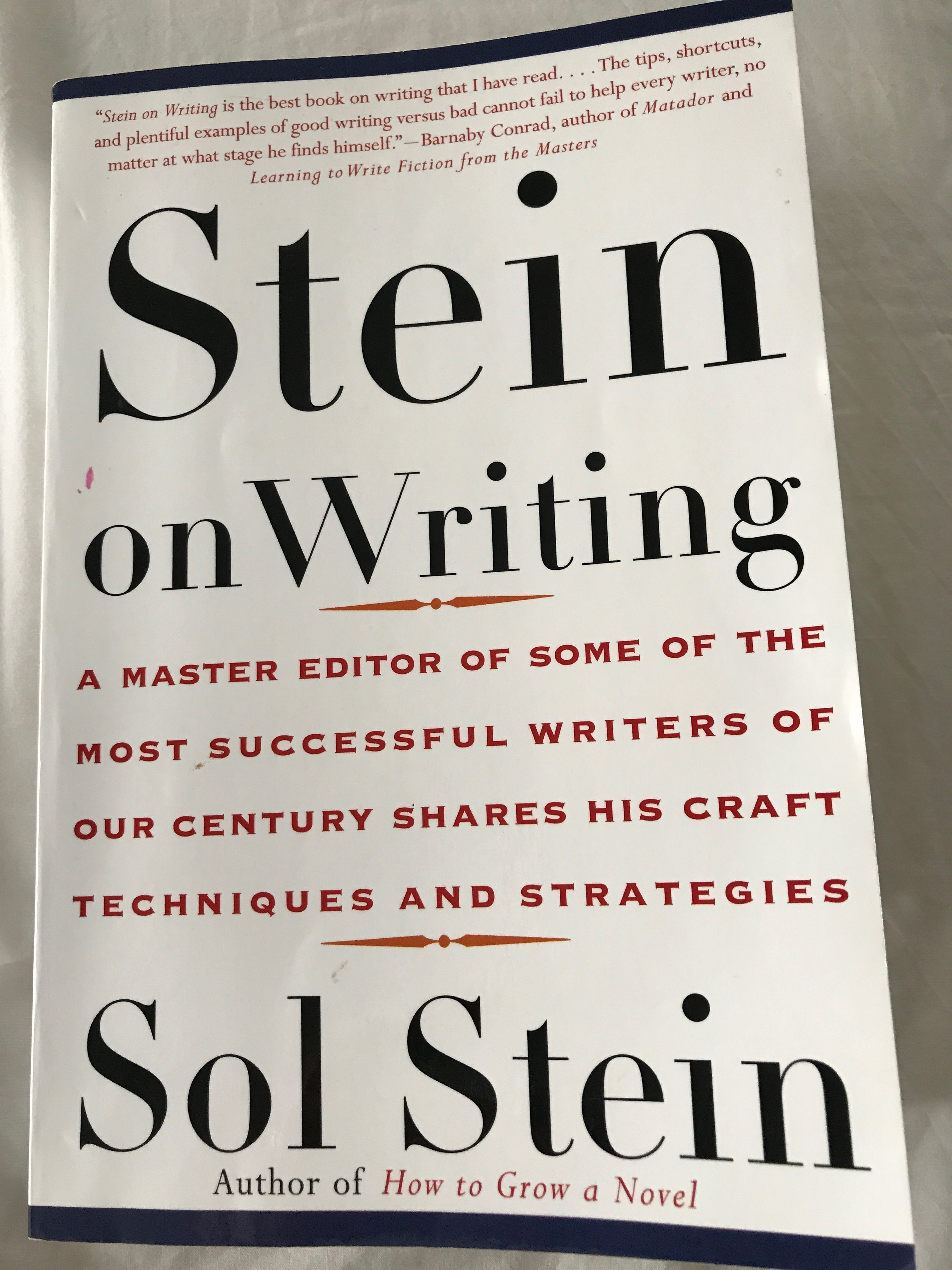 Writing Book Review – Stein on Writing by Sol Stein | writing nore